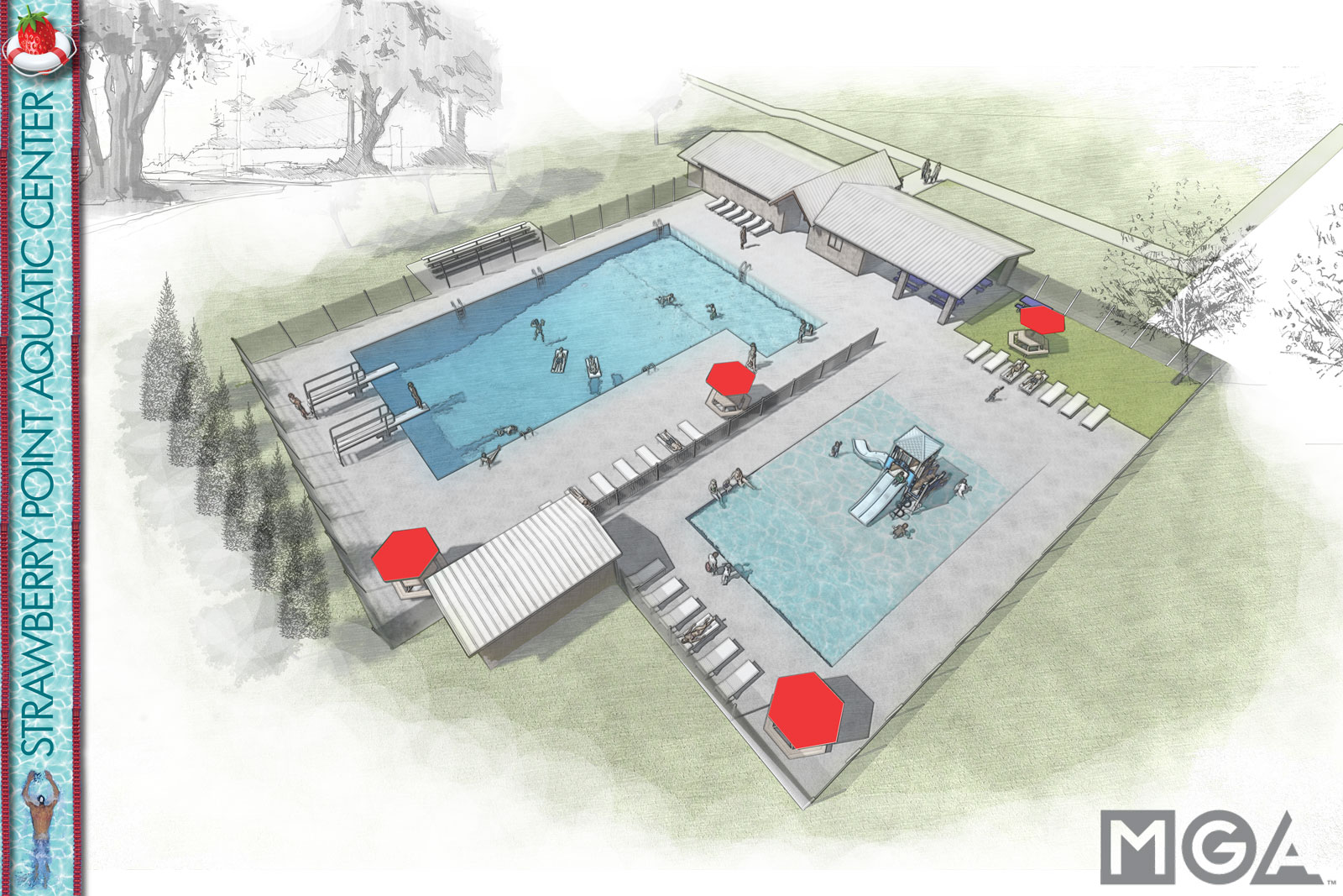 Strawberry Point Pool - Martin Gardner Architecture